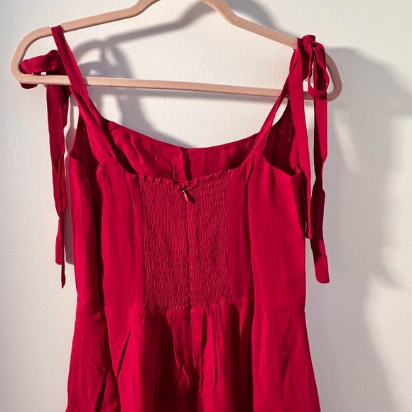 Reformation | Dresses | Salereformation Bess Dress In Rhubarb | Poshmark
